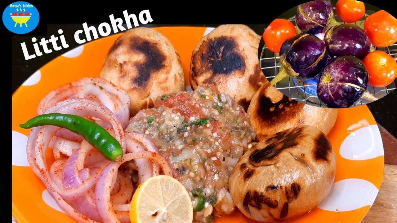 Litti Chokha!Bihar traditional recipe!wheat flour litties in cooker ...