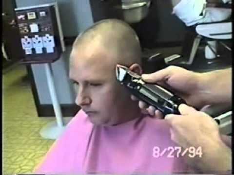Sheared down - Businessman cut to near bald - YouTube