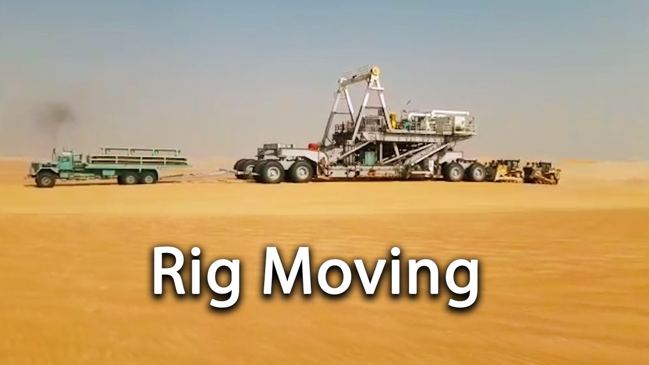 Rig Moving | Dubai | Dubai Heay Machines - YouTube