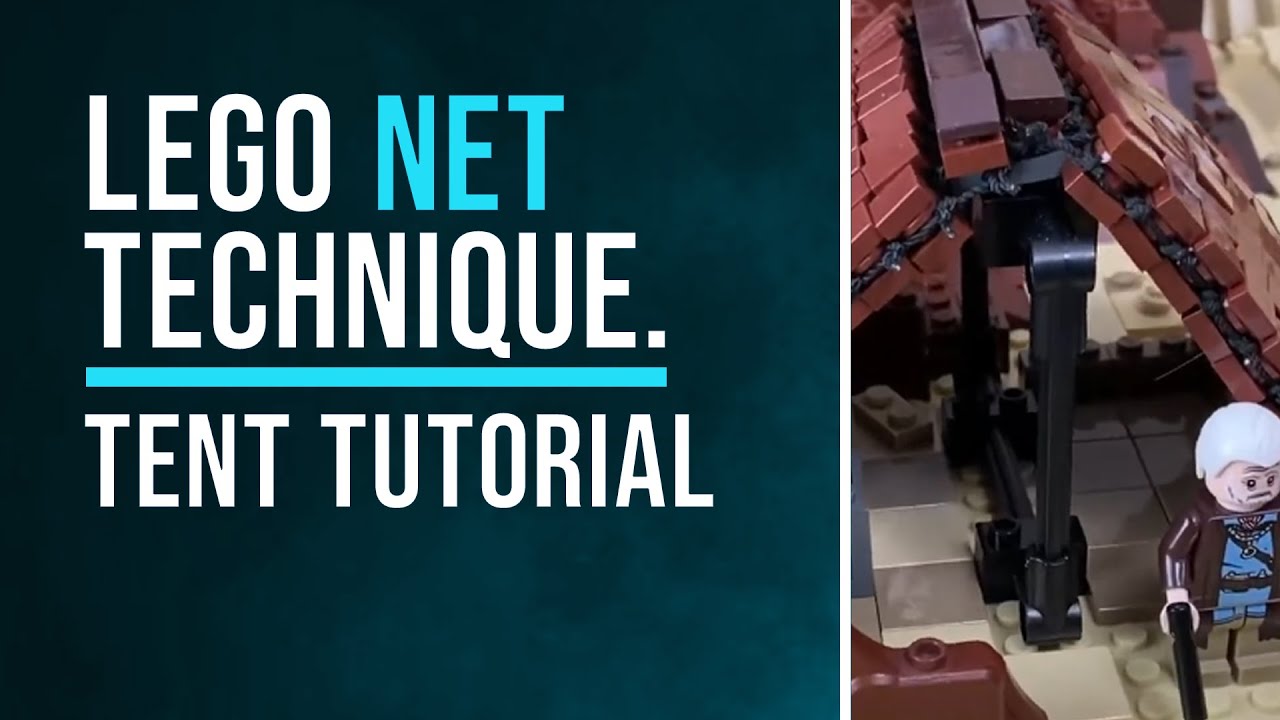 Building a Tent with LEGO Net Technique - YouTube