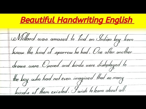 English Writing || English Handwriting || Cursive Writing ...