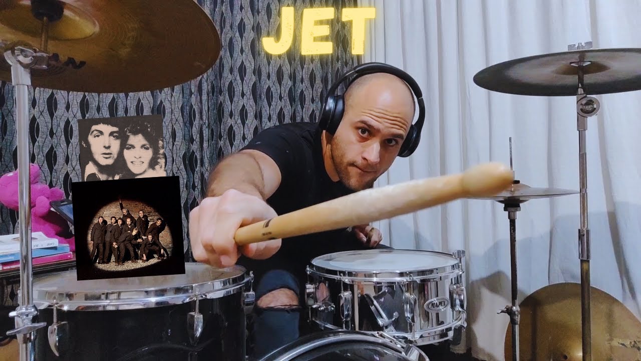 PAUL MCCARTNEY & WINGS / JET / DRUM COVER #wings #paulmccartney #music ...