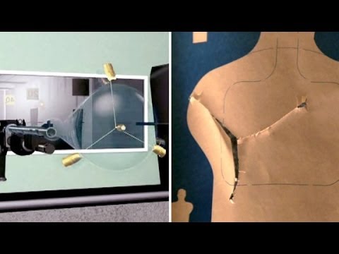 Shoot one bullet, hit target three times - YouTube