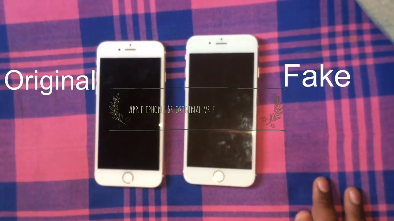 FAKE VS REAL iphone 6s Comparison - YouTube