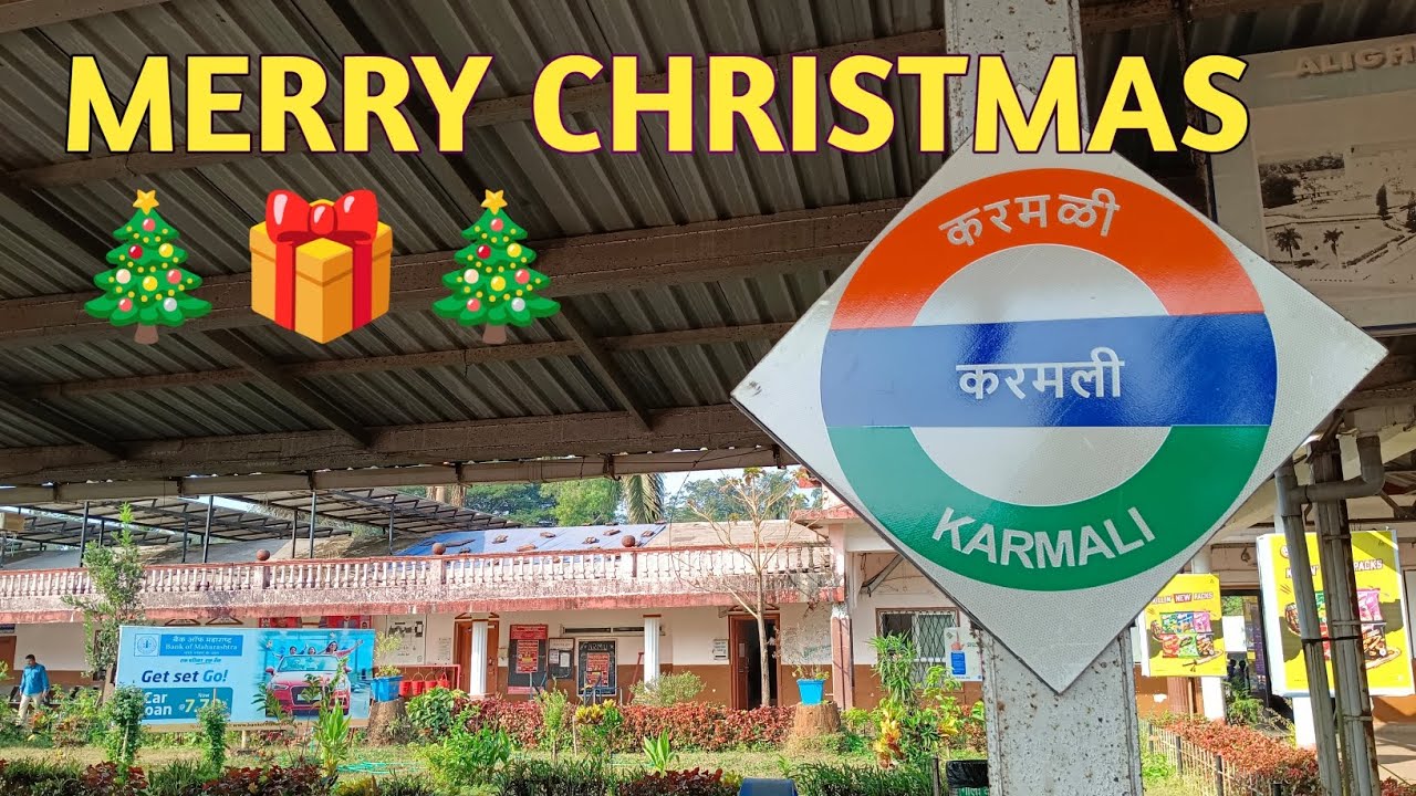 "BEAUTIFUL KARMALI STATION GOA! CLEAN,CALM AND SCENIC VIEW 🎄🎁🎄 - YouTube
