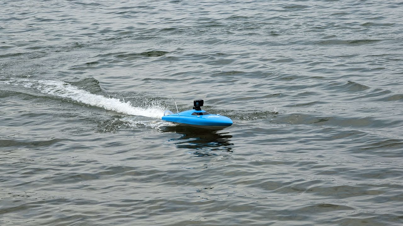 3D printed boat test 2 - YouTube