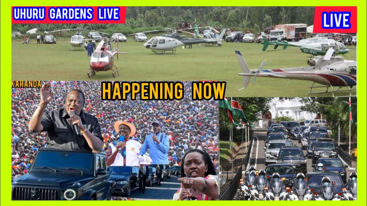 🔴#live : ogopa~ RAILA lands with 60 HELCOPTERS at UHURU GARDENS for ...