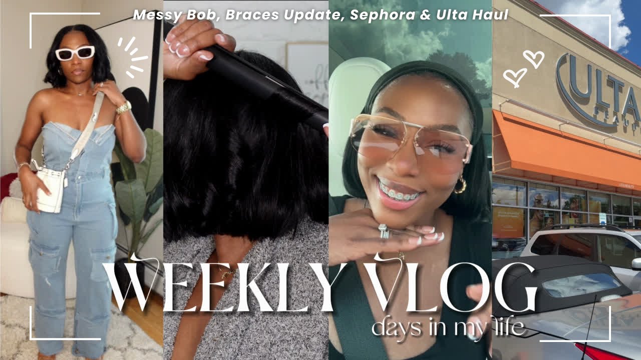 Braces Progress, Trendy Waves Bob, and Beauty Haul - Weekly Vlog - YouTube