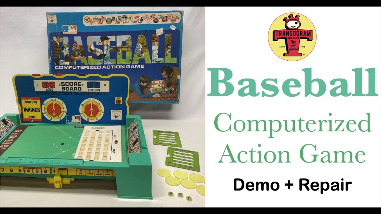 Vintage Transogram Baseball Computerized Action game - Demo + repair ...