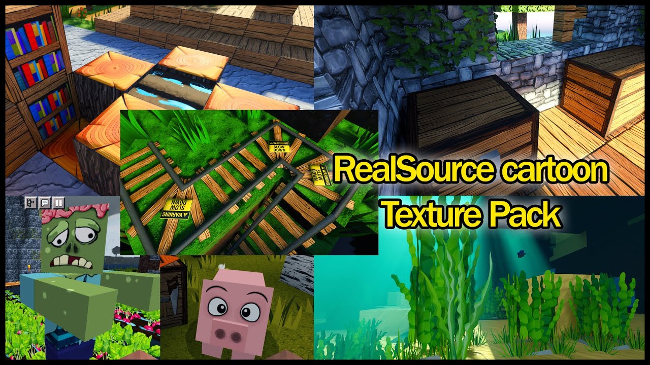 CARTOON REALISTIC TEXTURE PACK KEREN PLUS RTX BUAT MINECRAFT BEDROCK ...