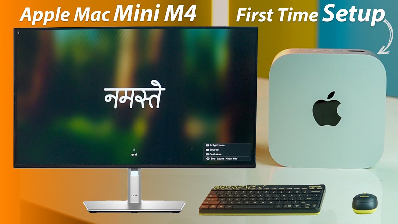 MAC MINI M4 First Time Setup With Keyboard Mouse & Monitor - Mac Mini ...