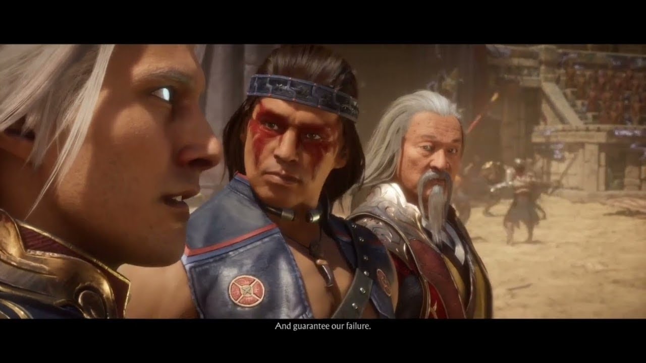Mortal Kombat 11 Fujin Shang tshung and nightwolf defeat geras - YouTube