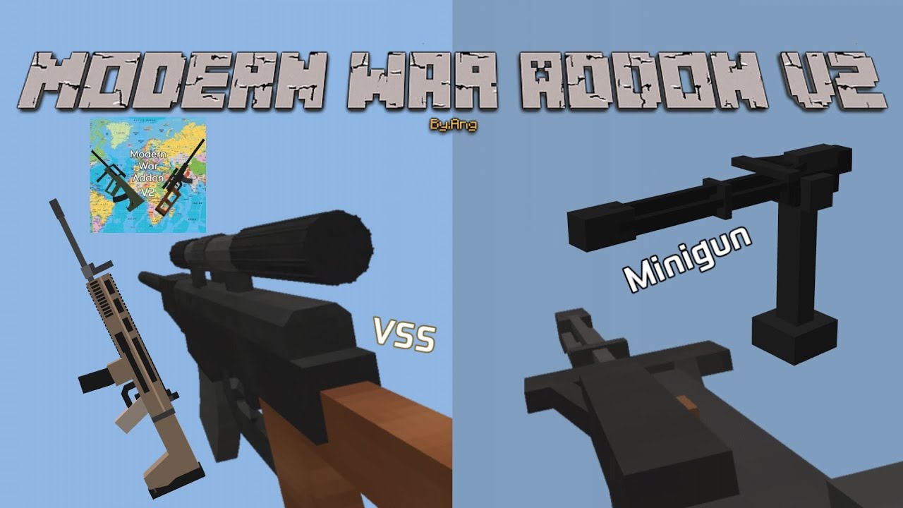 Modern War Addon V2 Release [Minecraft BE(PE)Addon] - YouTube