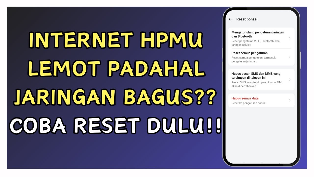 Cara Reset Data Seluler Di Hp Oppo - YouTube