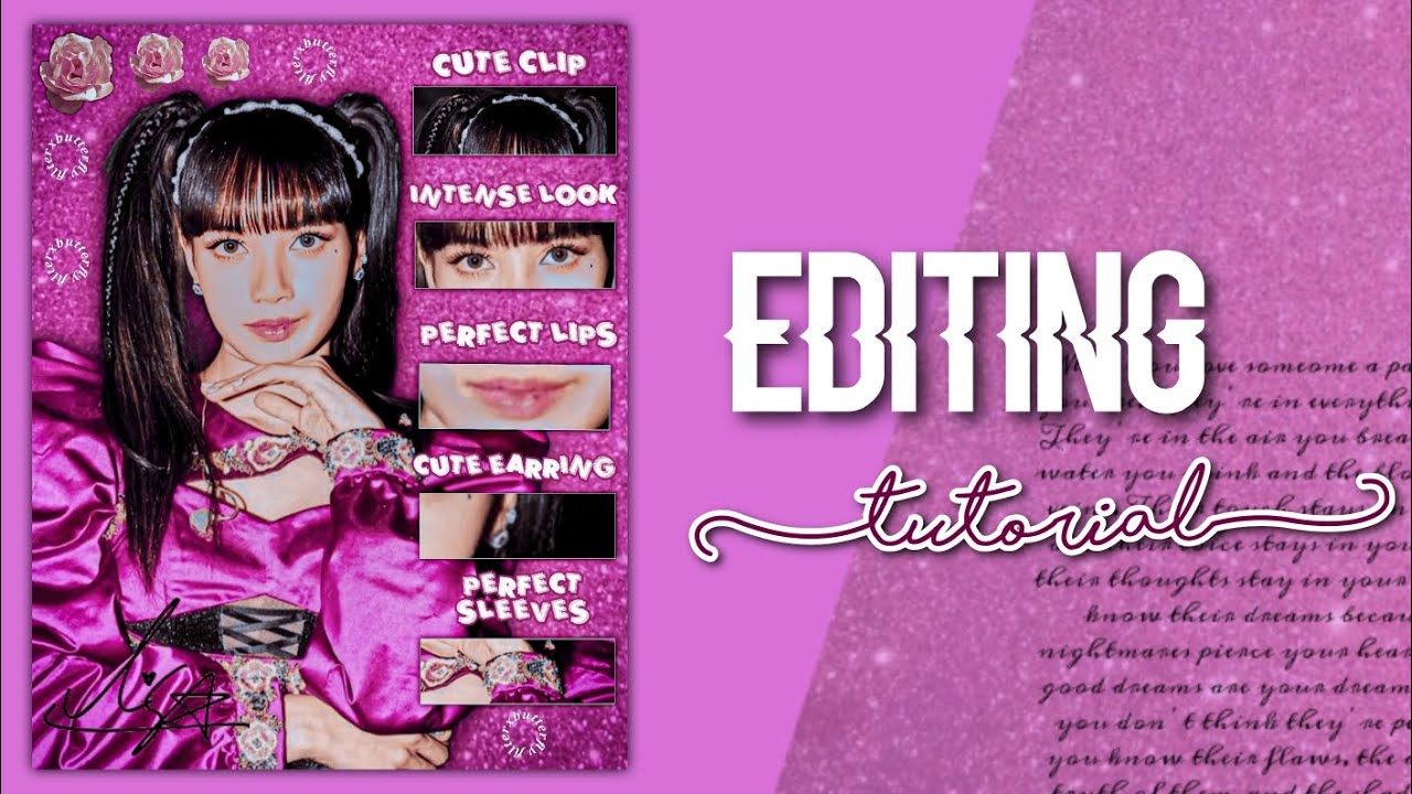 Unique editing tutorial for fanpages| Blackpink | Lisa | Prachi's Tutorials - YouTube