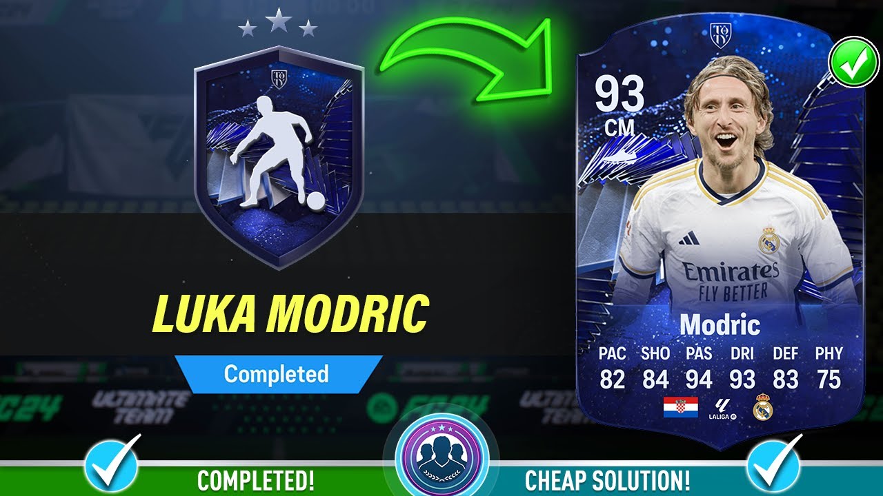 93 TOTY Honourable Mentions Luka Modric SBC Completed - Cheap Solution ...