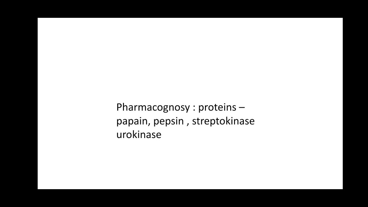 Proteolytic enzymes - papain , pepsin , streptokinase, urokinase - YouTube