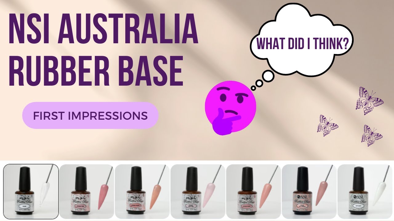NSI Rubber Base | Opaque Nude | First Impressions | Gel Polish - YouTube