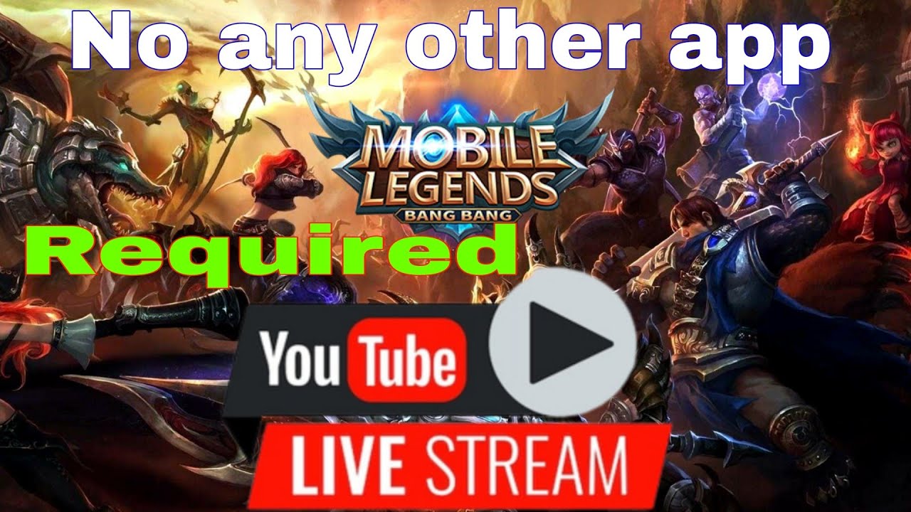 How To Live Stream Mobile Legends in YouTube Using android Phone - YouTube