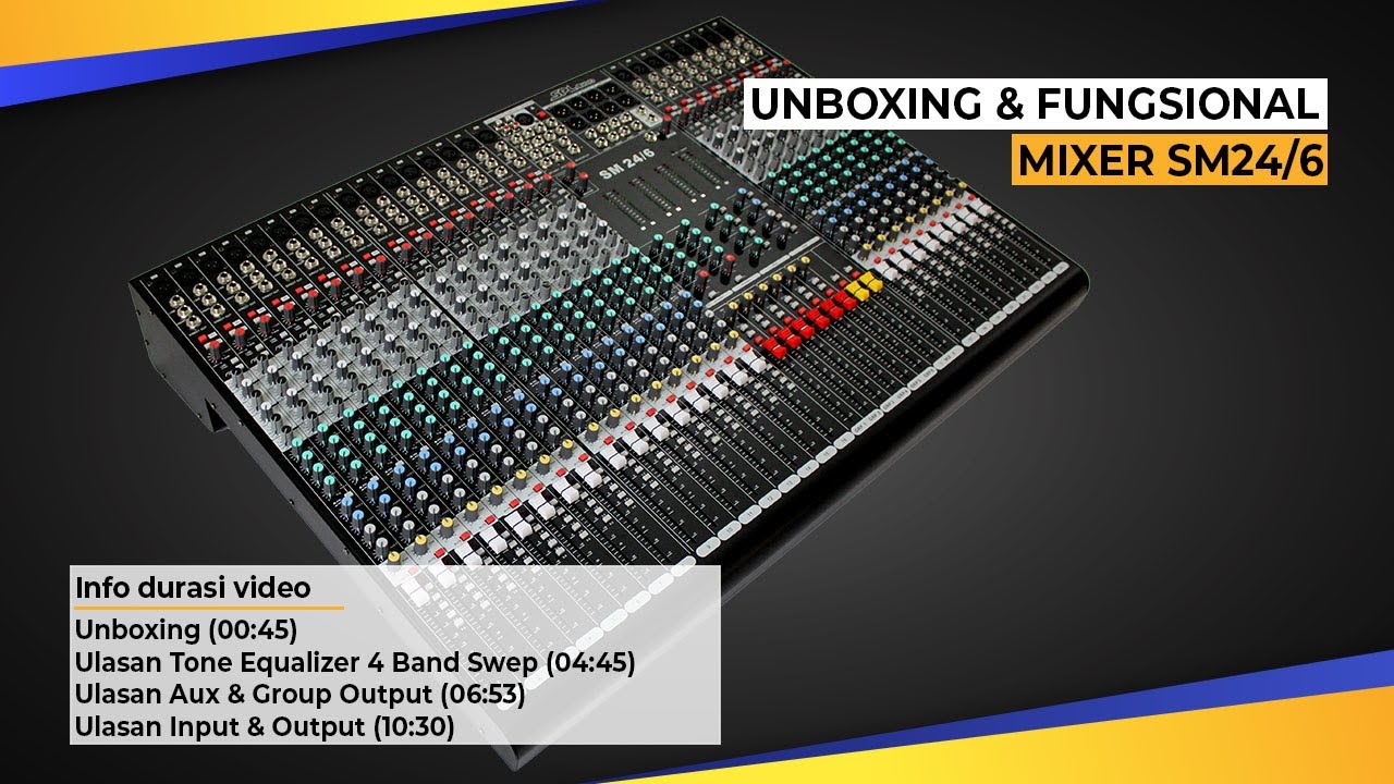 Review Mixing Console SPL Audio SM24/6 - YouTube