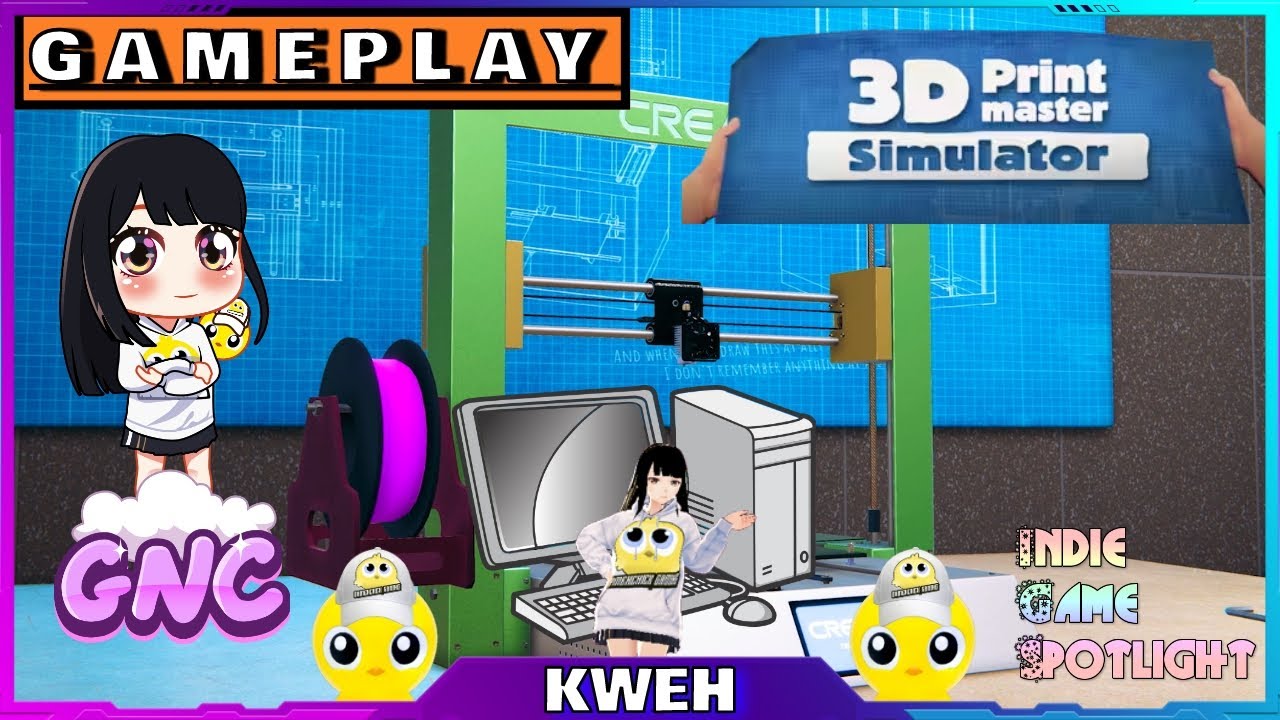 3D PRINTMASTER SIMULATOR PRINTER | GAMEPLAY | PC/Steam | Indie Game ...