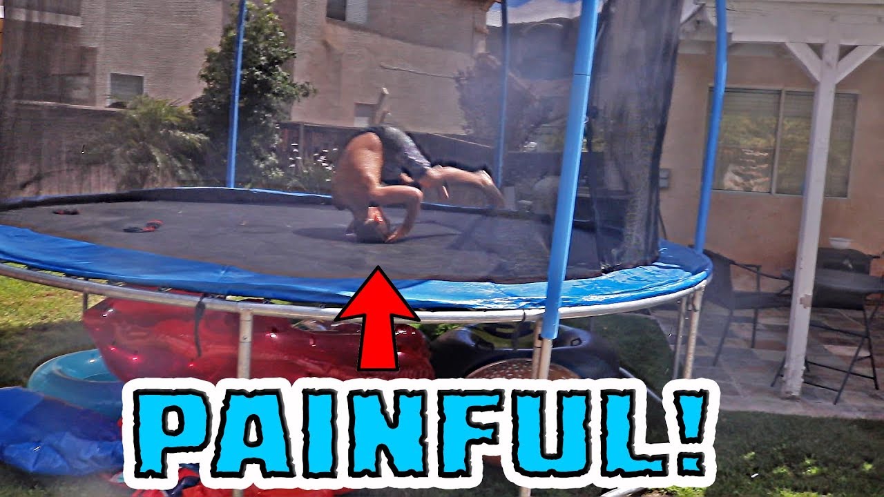TRAMPOLINE OBSTACLE COURSE & ROCKER MINI BMX - YouTube