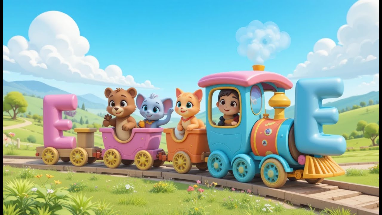 ABC Train with Animals | Learn Alphabet with Animal Names and Sounds ...