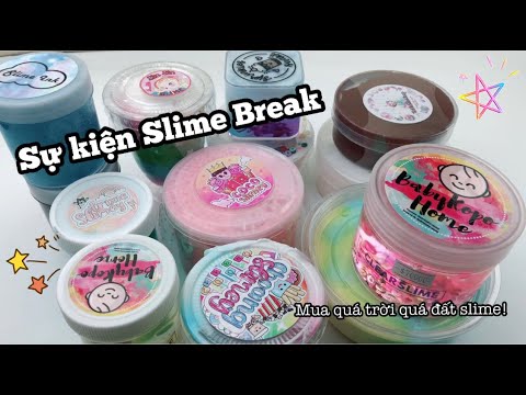 Đi sự kiện Slime Break, tui lại mua nhiều slime quá rồi! - YouTube