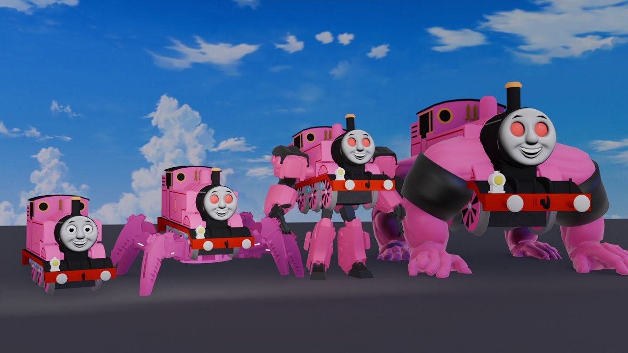 There's Horror Secret Place Size Comparison Thomas Pink Eater Builder😱 ...