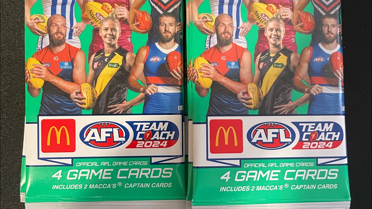 Ripping 20 packs of 2024 Macca’s AFL Teamcoach cards!! Chasing those ...