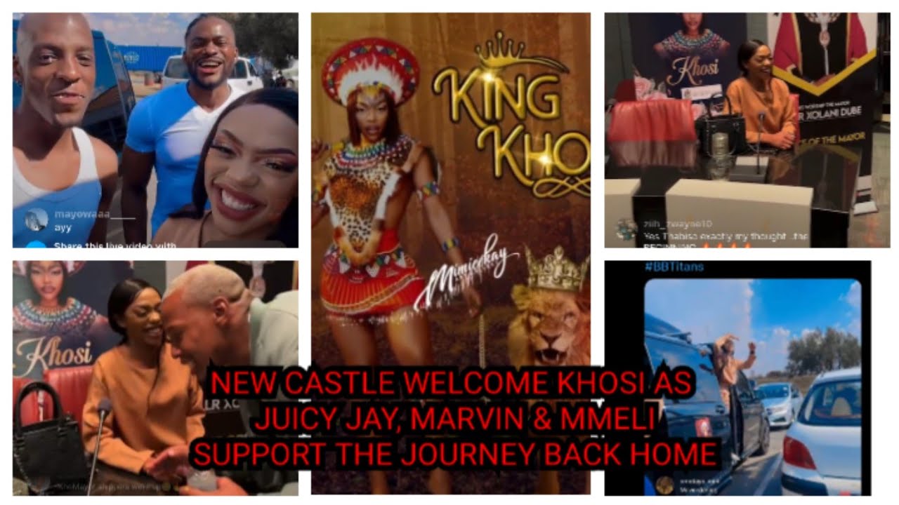 NEW CASTLE WELCOME KHOSI AS JUICY JAY, MARVIN & MMELI SUPPORT THE JOURNEY BACK HOME - YouTube