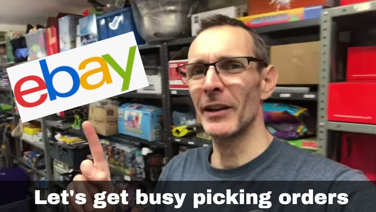 Picking ebay orders - Let's get busy! - YouTube