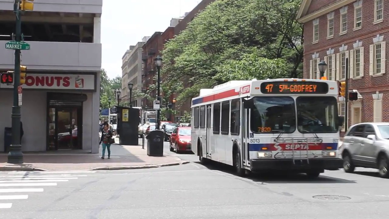 SEPTA New Flyer D40LF 8013 on the 47 - YouTube