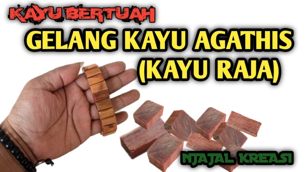 ANTIK & UNIK || PROSES PEMBUATAN GELANG KAYU AGATHIS / KAYU RAJA - YouTube