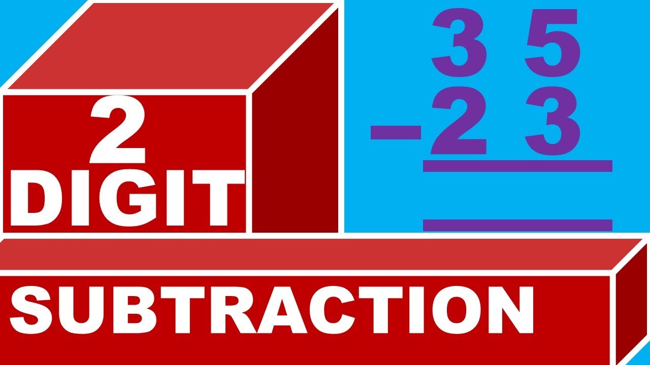 Subtraction of 2 digit numbers Without Borrowing - Subtraction For Kids ...