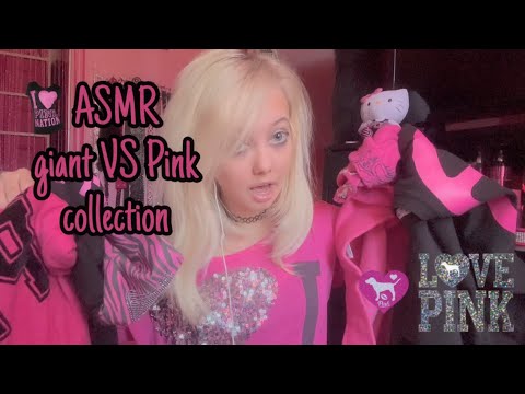 ASMR Victoria Secret PINK 2000's collection haul🩷😌(fabric sounds)