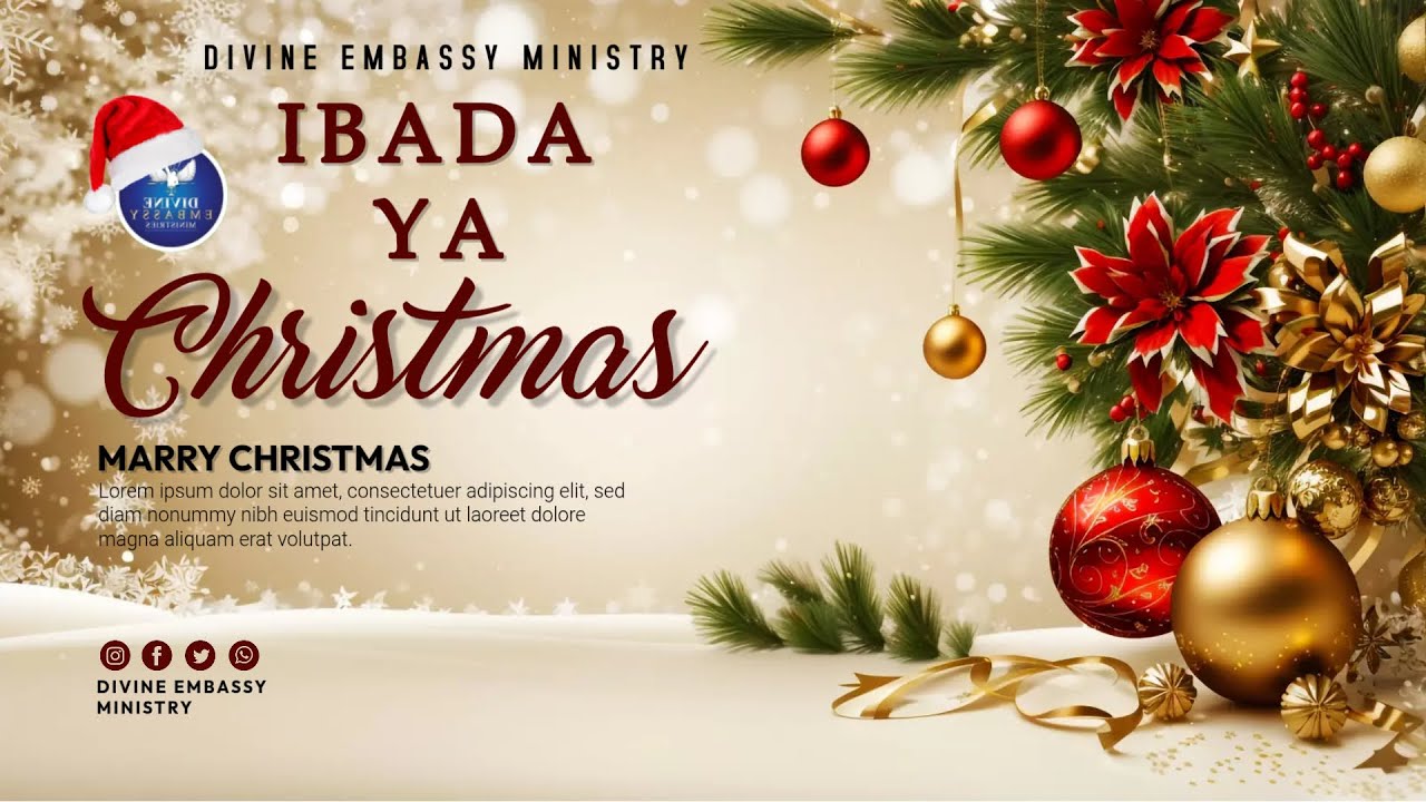 IBADA YA CHRISTMASS DIVINE EMBASSY MINISTRY.ALHAMISI.APOSTLE BRIGHTON ...