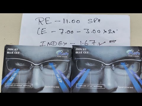 index -1.67 MR8 lens fitting / High pawar lens sheet frame fitting ...