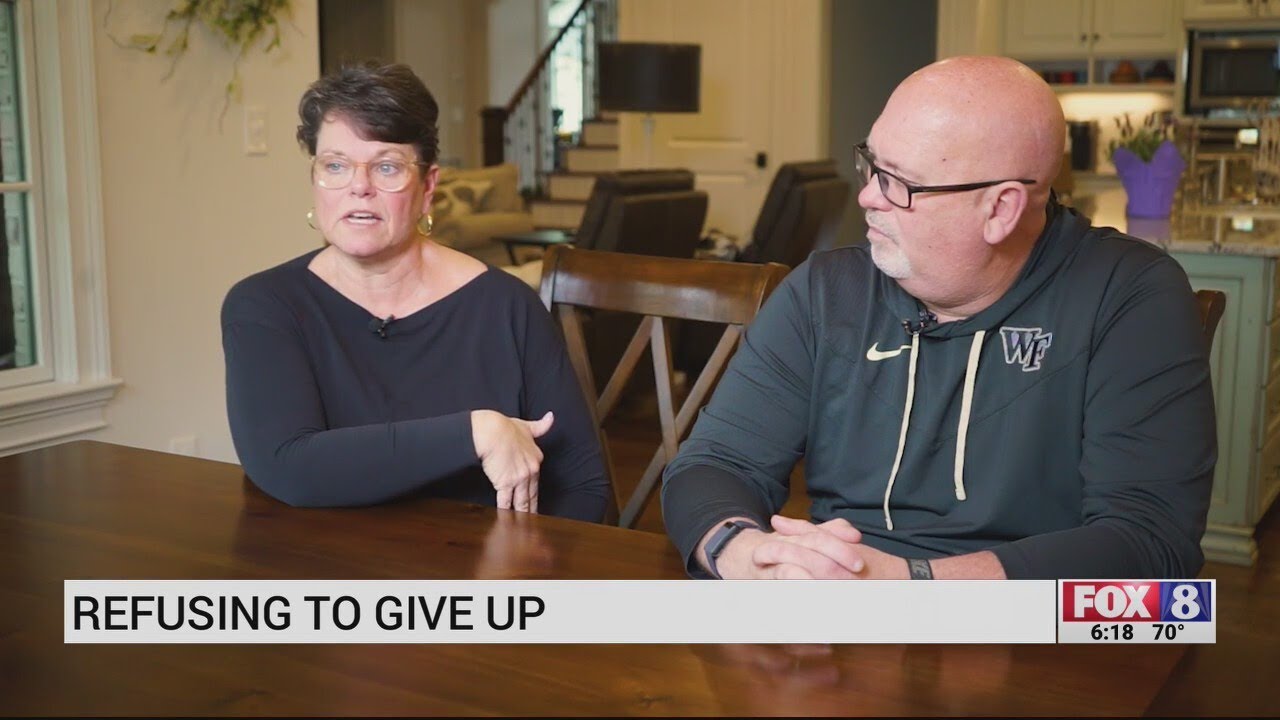 Triad couple refuses to give up after wife suffers stroke - YouTube