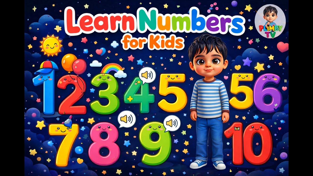 Lets Learn Numbers 1 to 10 | Easy Counting for Toddlers & Preschoolers ...