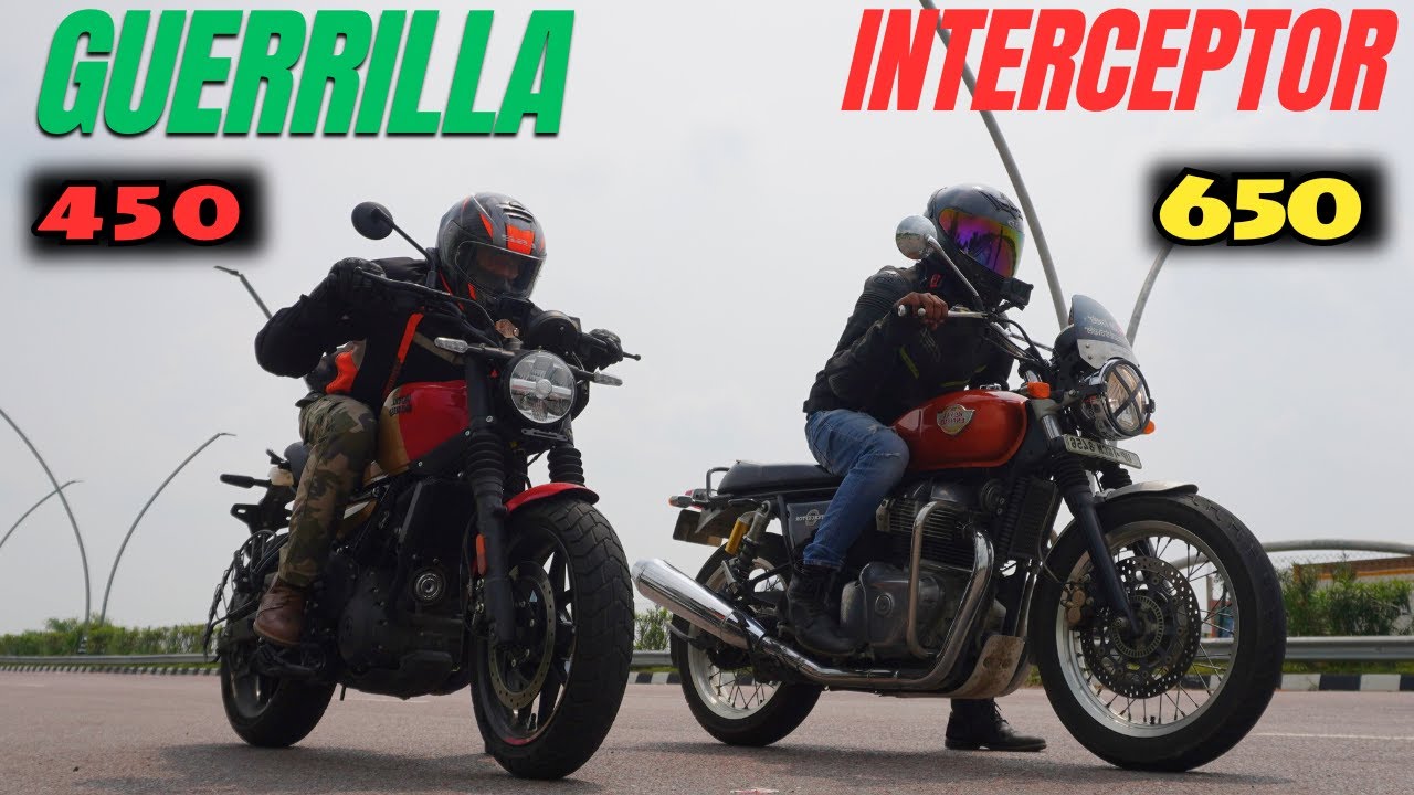 Guerrilla 450 vs Interceptor 650 Drag Race 🔥 - YouTube