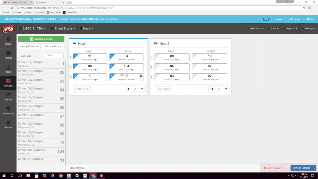 Creating Lineups in MyRacePass Race Management - YouTube