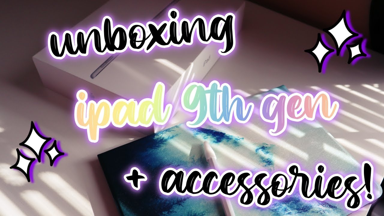 i bought an iPad just for Procreate lol. | UNBOXING IPAD 9TH GEN ...