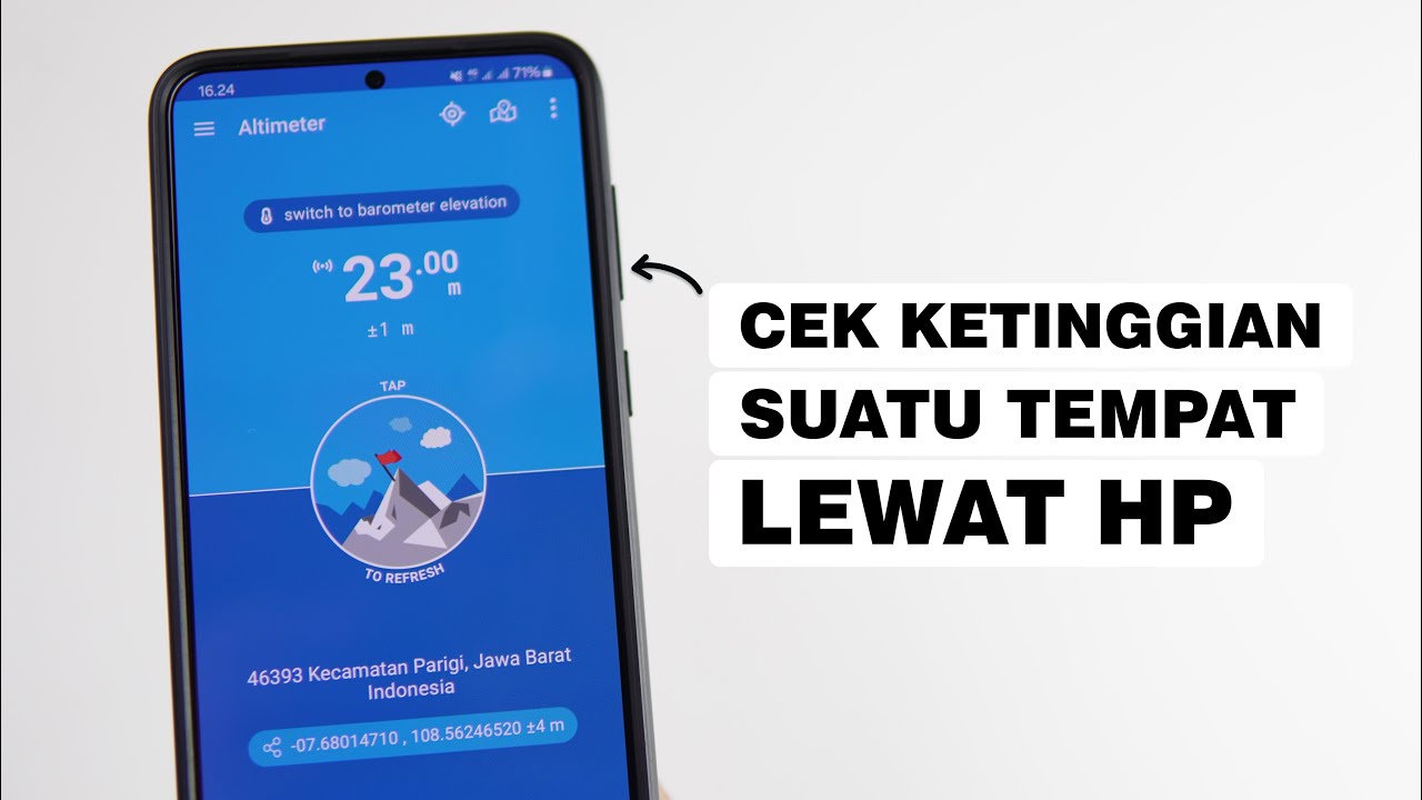 Cara Mengetahui Ketinggian (MDPL) Suatu Lokasi Pakai HP Android - YouTube