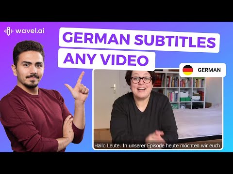 How to Add German Subtitles to Video with AI