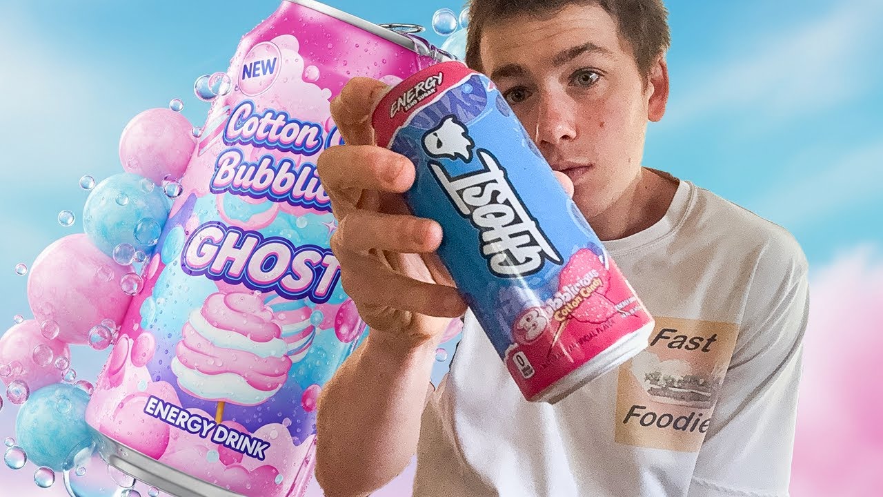 Ghost Energy Bubblicious Cotton Candy Review! 🍭 | Sweet, Fizzy, and ...