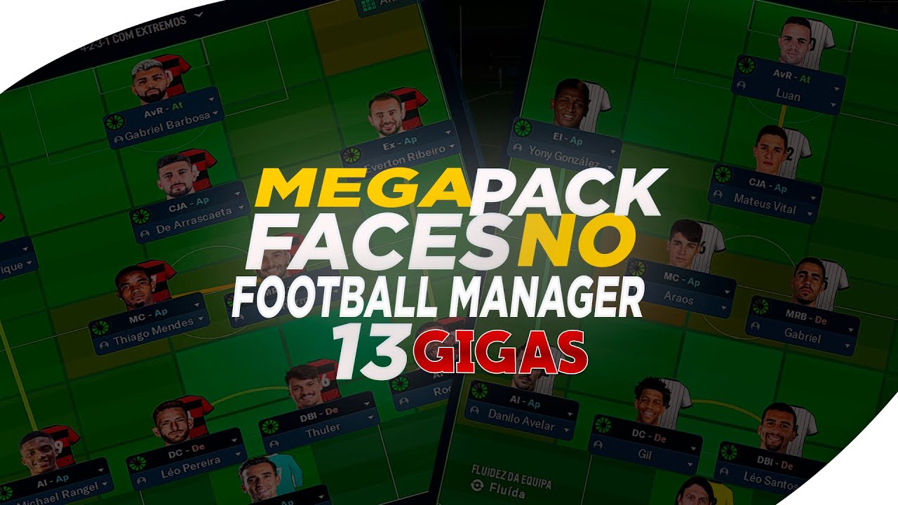 MEGA PACK DE FACES PARA O SEU FOOTBALL MANAGER ! 13GB - YouTube