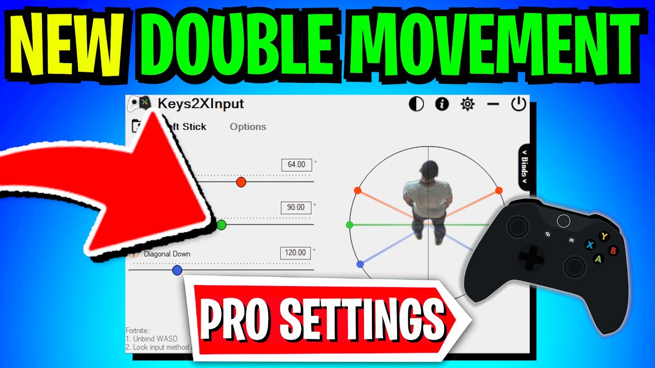 Best Double Movement Settings! 🎮 (Best Keys2XInput Settings in Fortnite ...