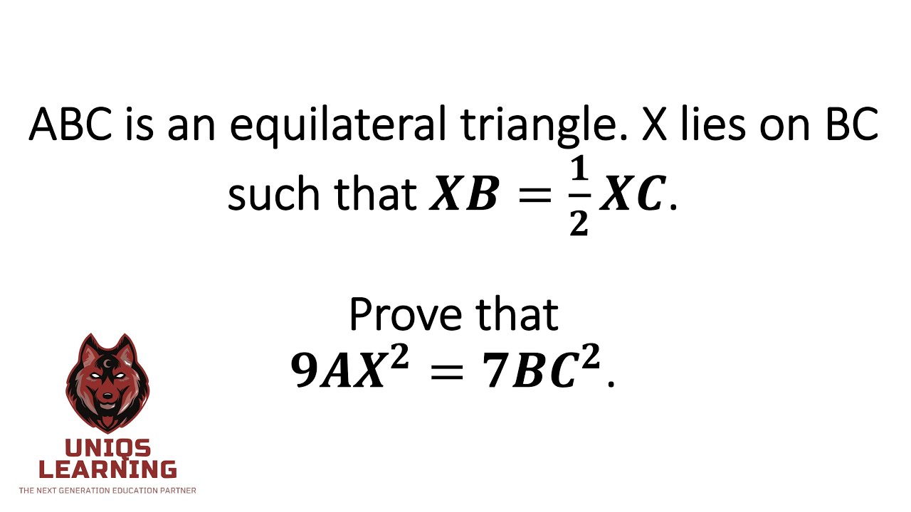 Pythagoras' Theorem Application - Proving Question Solving | UNIQZ ...