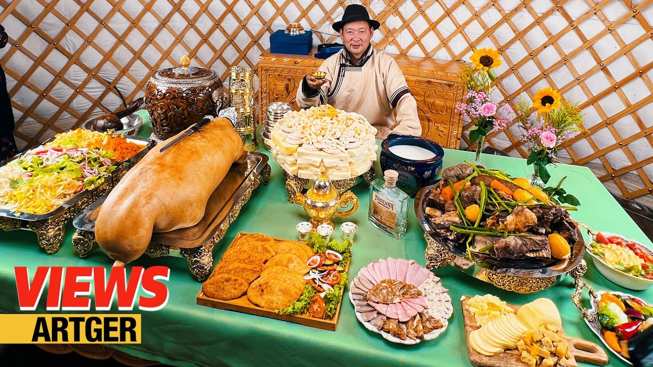Naadam Feast - Full Table Set for Naadam Festival in Mongolia! | Views ...